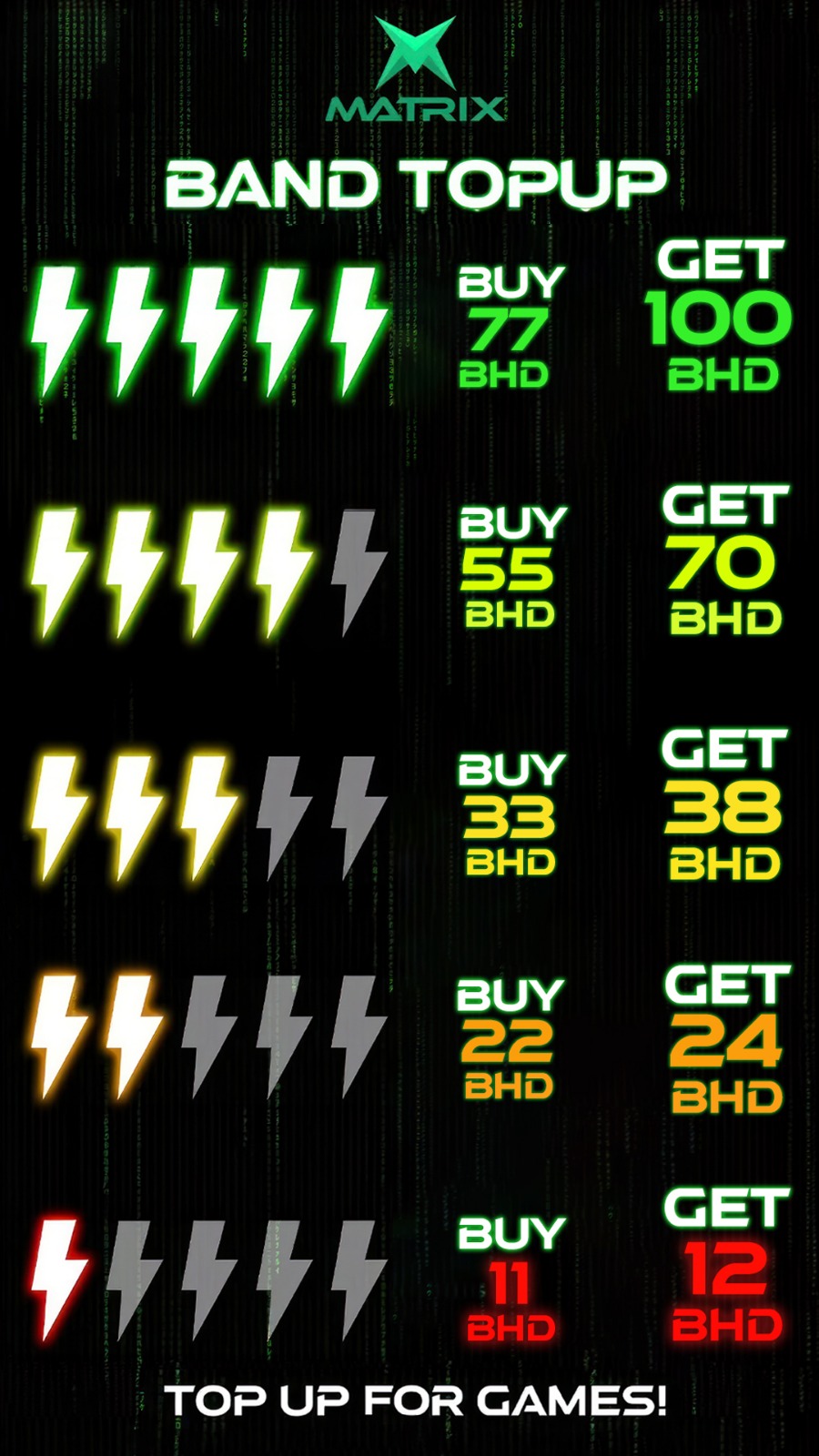 Our Pricing - Matrix BH